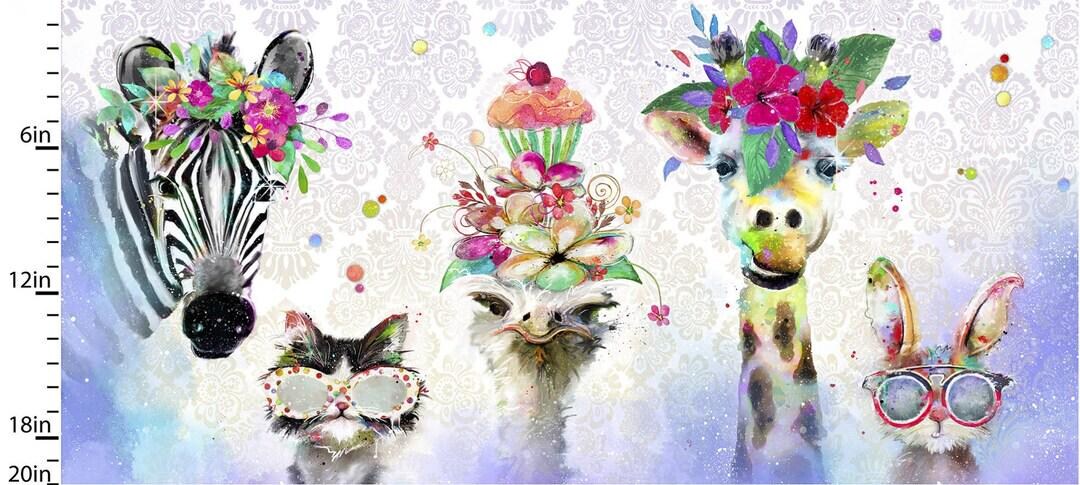 Party Animals Panel Byconnie Haley for 3 Wishes Fabric - Etsy
