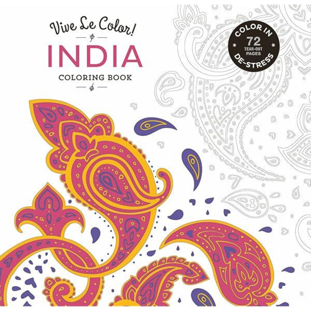 Vive Le Color! INDIA Coloring Book - Etsy