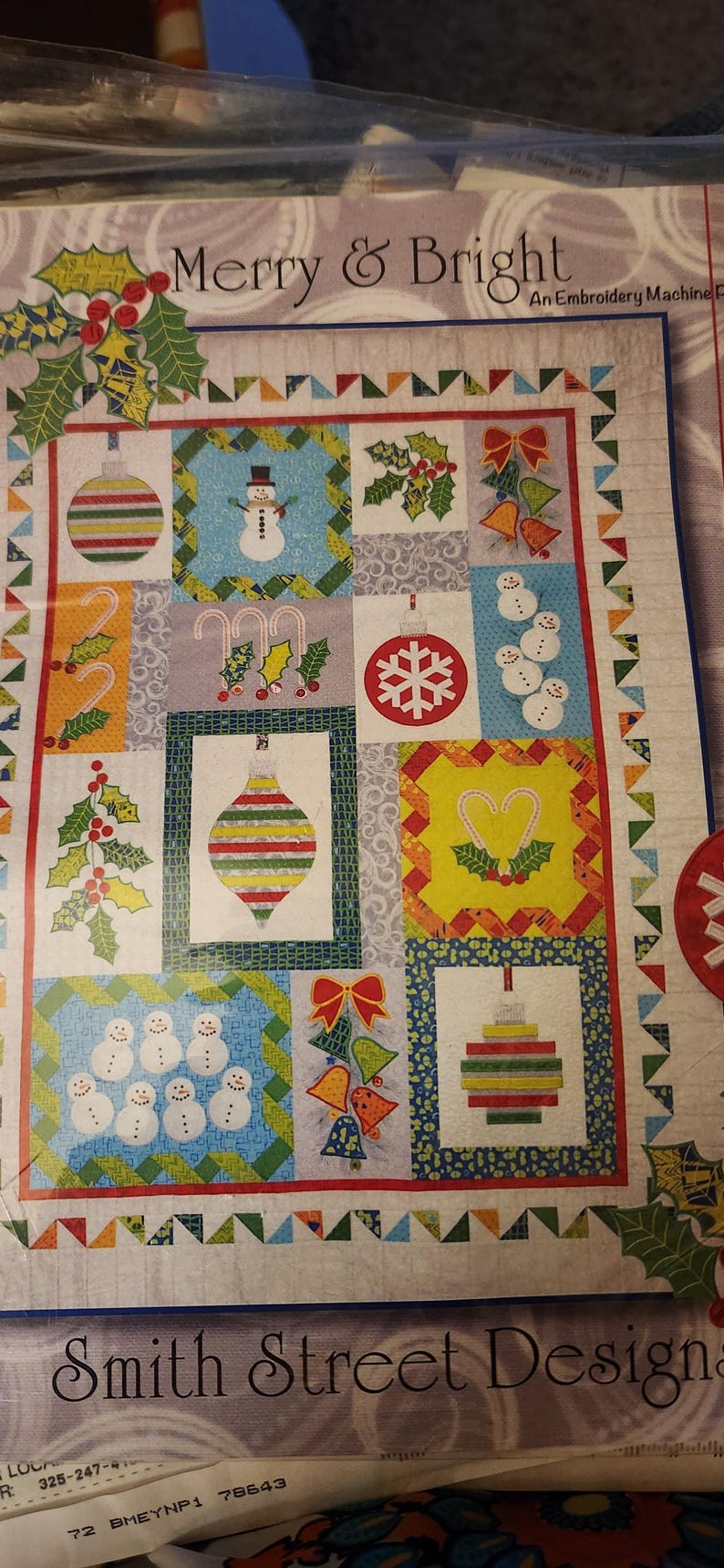 Merry and Bright an Embroidery Machine Pattern by Smith Street Designs ...