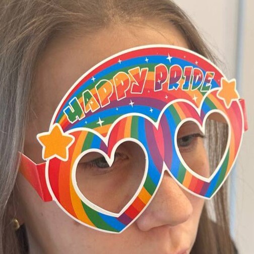 Pride Month Paper Glasses Rainbow Photo Booth Props LGBTQ Party ...