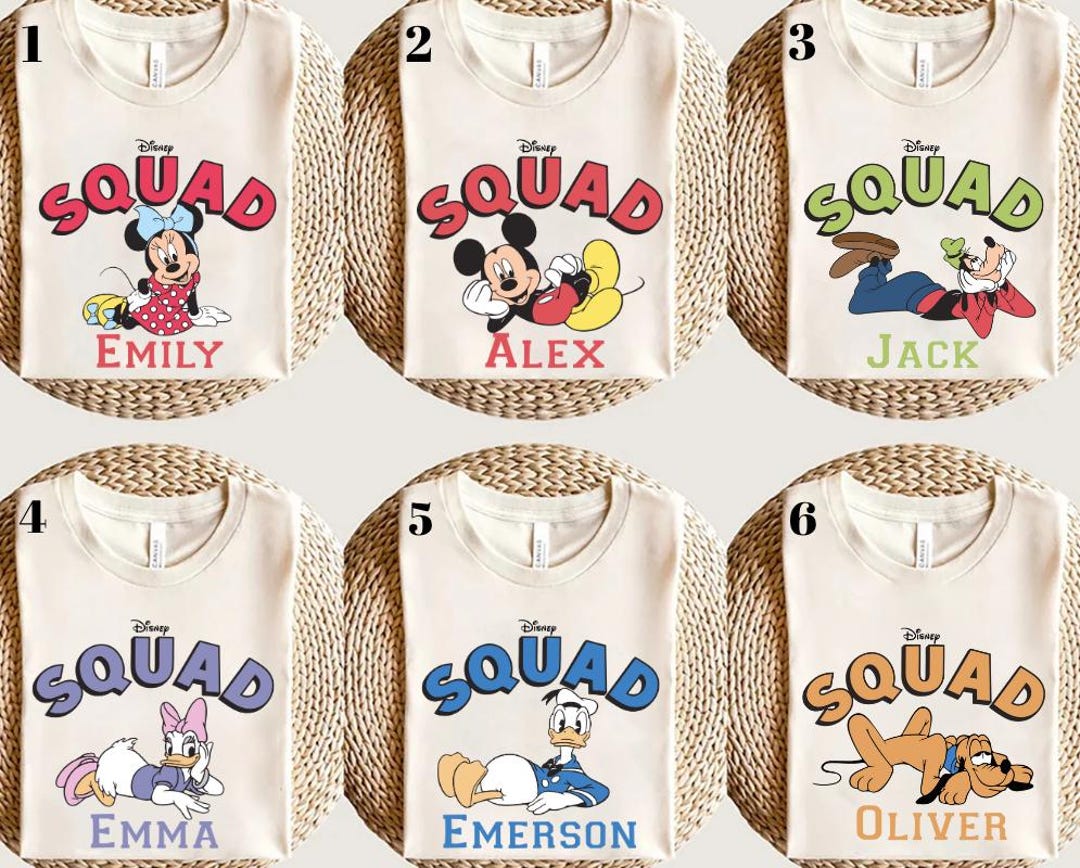 Mickey and Friends Custom Shirt, Mickey and Friends Shirt, Mickey Mouse ...