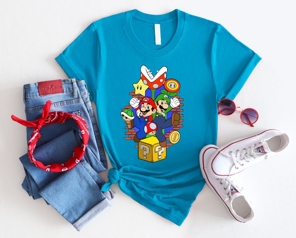 Super Mario Luigi Shirt,super Mario Friends Shirt, Super Mario ...