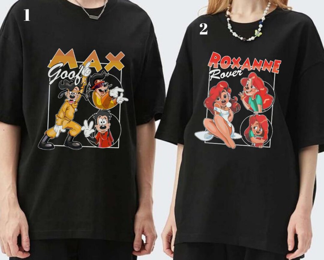 Powerline Max and Roxanne Shirt, Disney A Goofy Movie 2 the Max Shirt ...