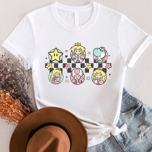 Princess Peach Shirt, Super Mario Character Shirt, Mario & Friends ...