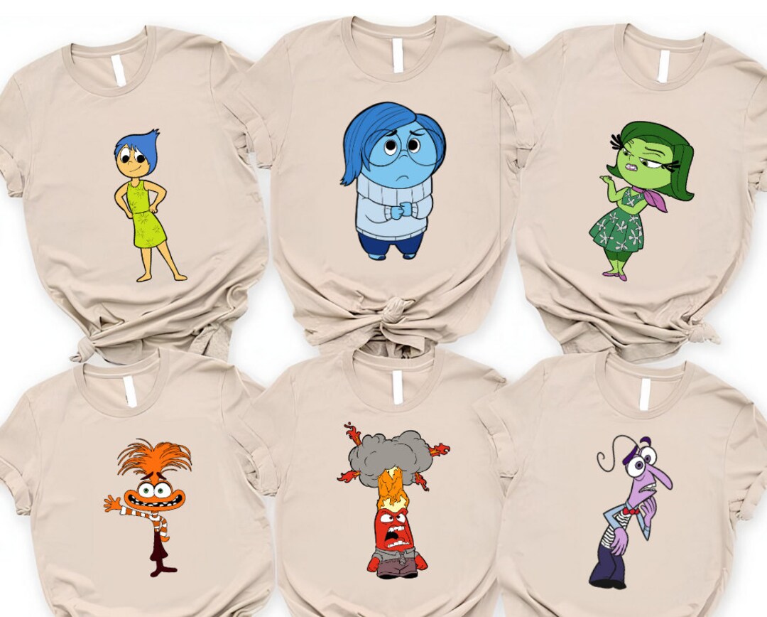 Inside Out Characters Shirts, Inside Out Shirt, Inside Out 2 Shirt ...