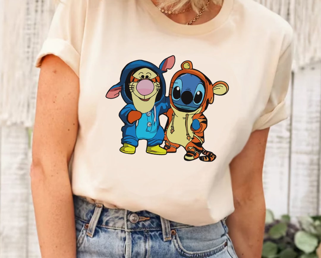 Disney Stitch and Tigger Shirt, Stitch Shirt, Tigger Shirt, Disney Trip ...