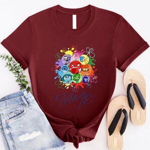 Inside Out Custom Shirts, Inside Out Characters Shirt, Inside Out Shirt ...