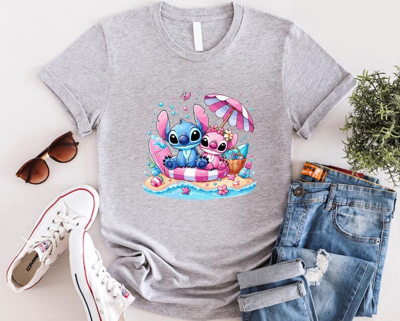 Stitch and Lilo Shirt, Stitch Shirt, Lilo Shirt, Couple Shirt, Vintage ...