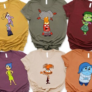Inside Out Characters Shirts, Inside Out Shirt, Inside Out 2 Shirt ...