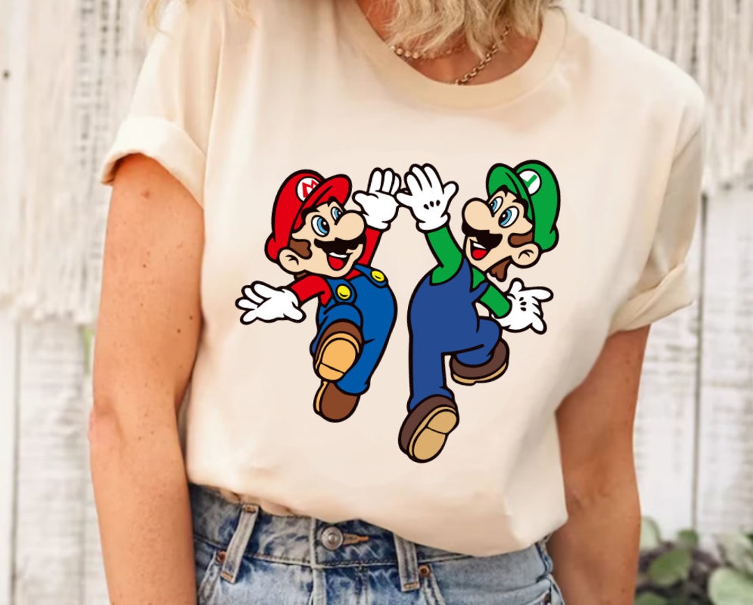 Super Mario Luigi Shirt,super Mario Friends Shirt, Super Mario ...