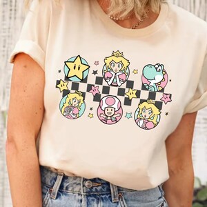 Princess Peach Shirt, Super Mario Character Shirt, Mario & Friends ...