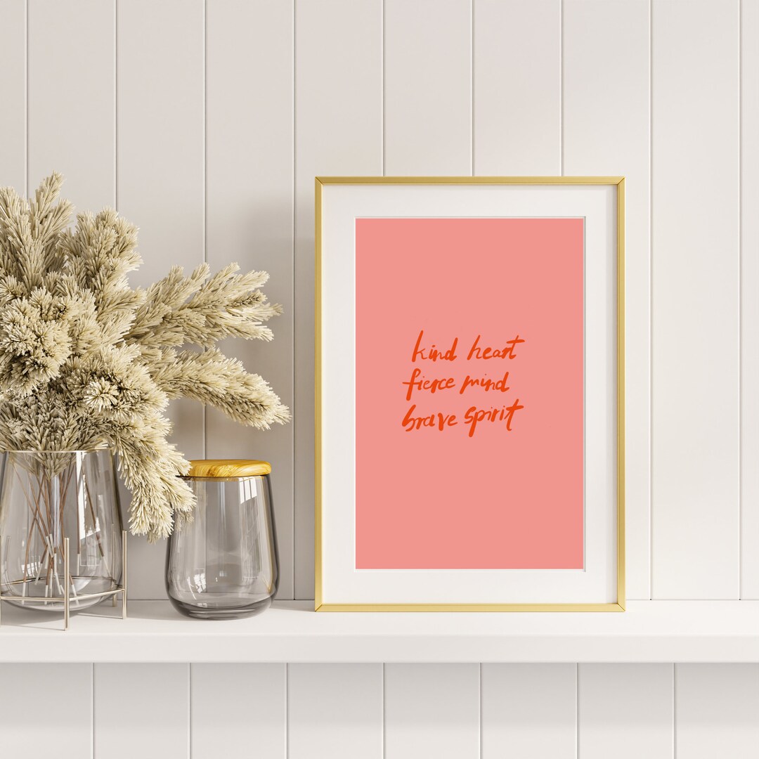 Pink Positive Quote Wall Artprint - | Printable Art | Quote Art Print ...