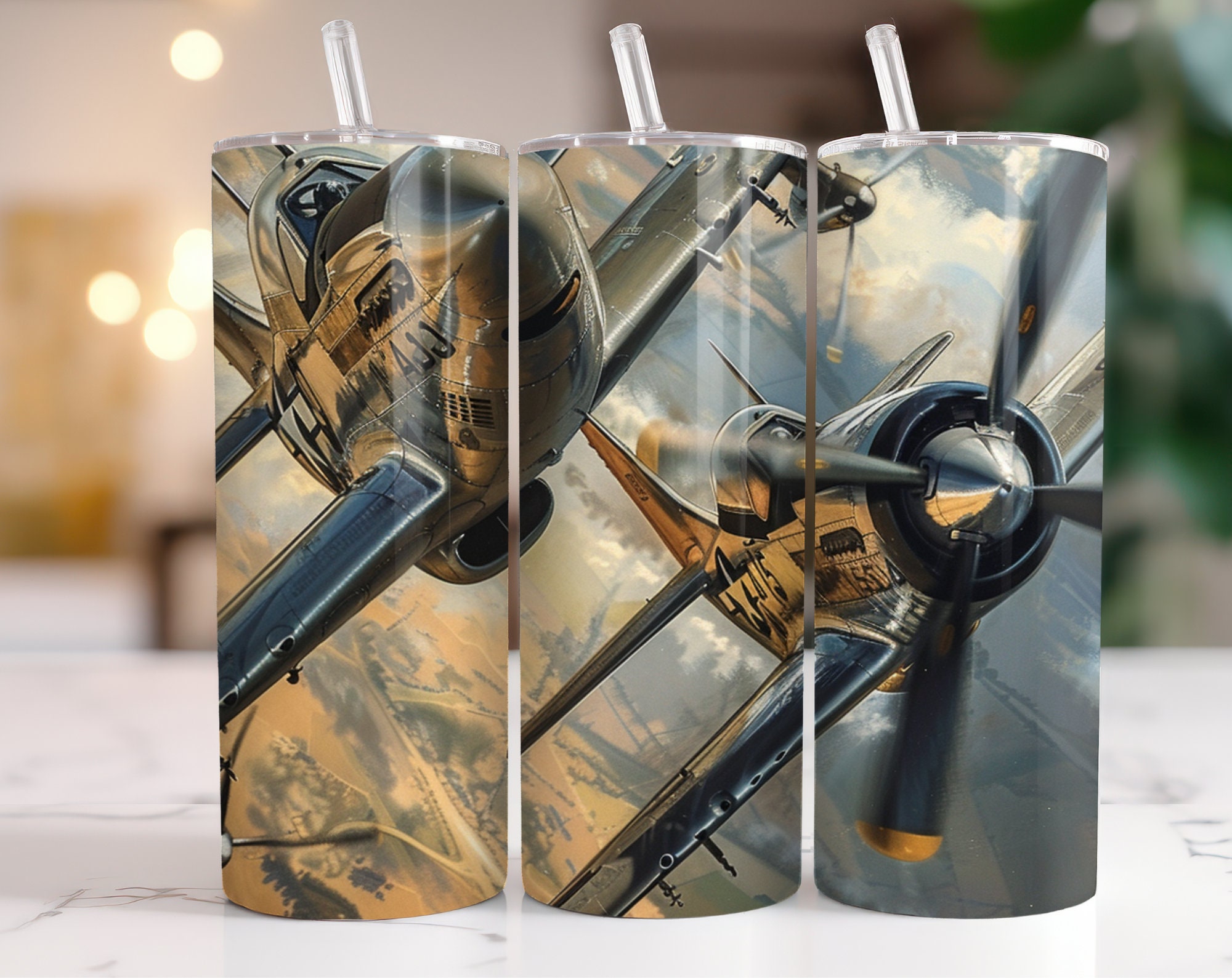 Airplane Tumbler Wrap Pilot 20oz Skinny Tumbler Sublimation Design ...