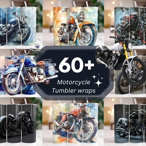 60+ Motorcycle Tumbler Wrap Bundle, 20oz Tumbler Wrap Sublimation ...