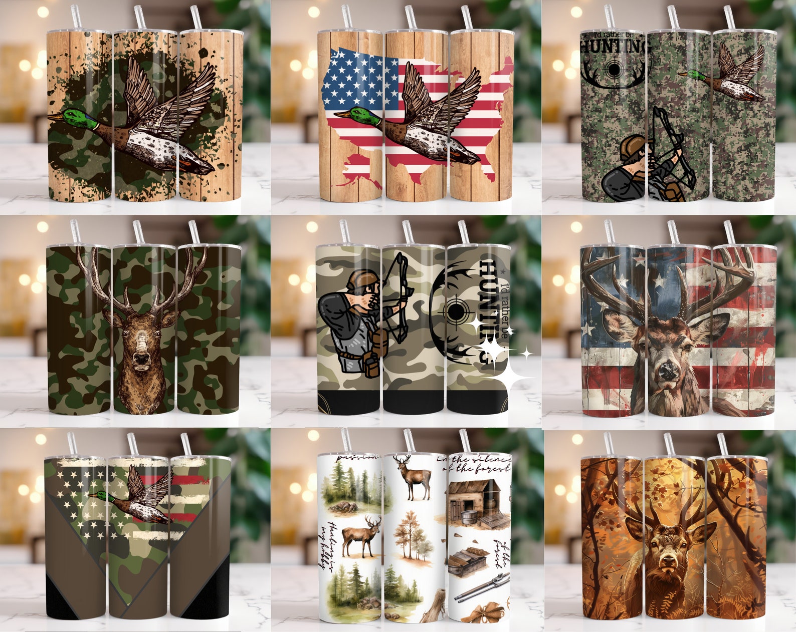 500+ Hunting Tumbler Wrap, Deer Hunting Life 20oz Skinny Tumbler ...