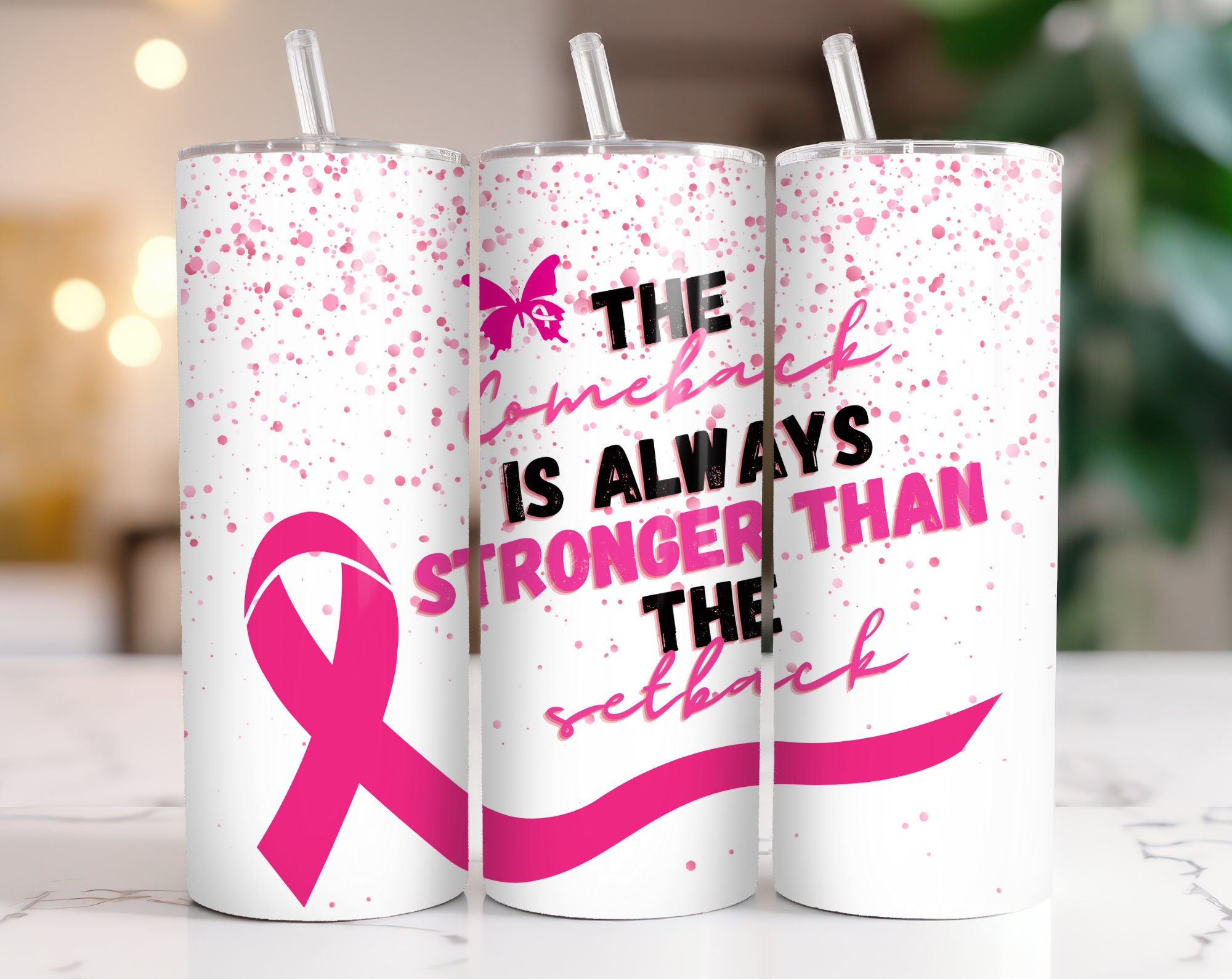 180+ Breast Cancer Tumbler Wrap Bundle 20oz Skinny Tumbler Sublimation ...