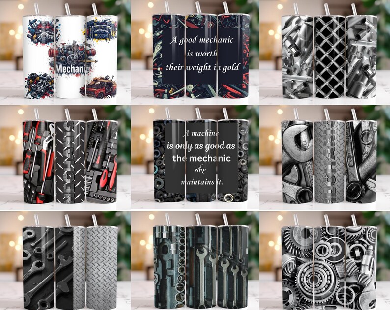 120+ Mechanic Tumbler Wrap, 20oz Mechanic Sublimation Designs, I'm a ...