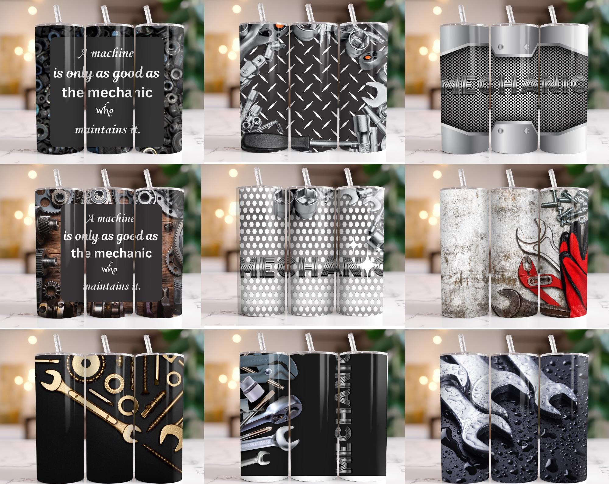 120+ Mechanic Tumbler Wrap, 20oz Mechanic Sublimation Designs, I'm a ...