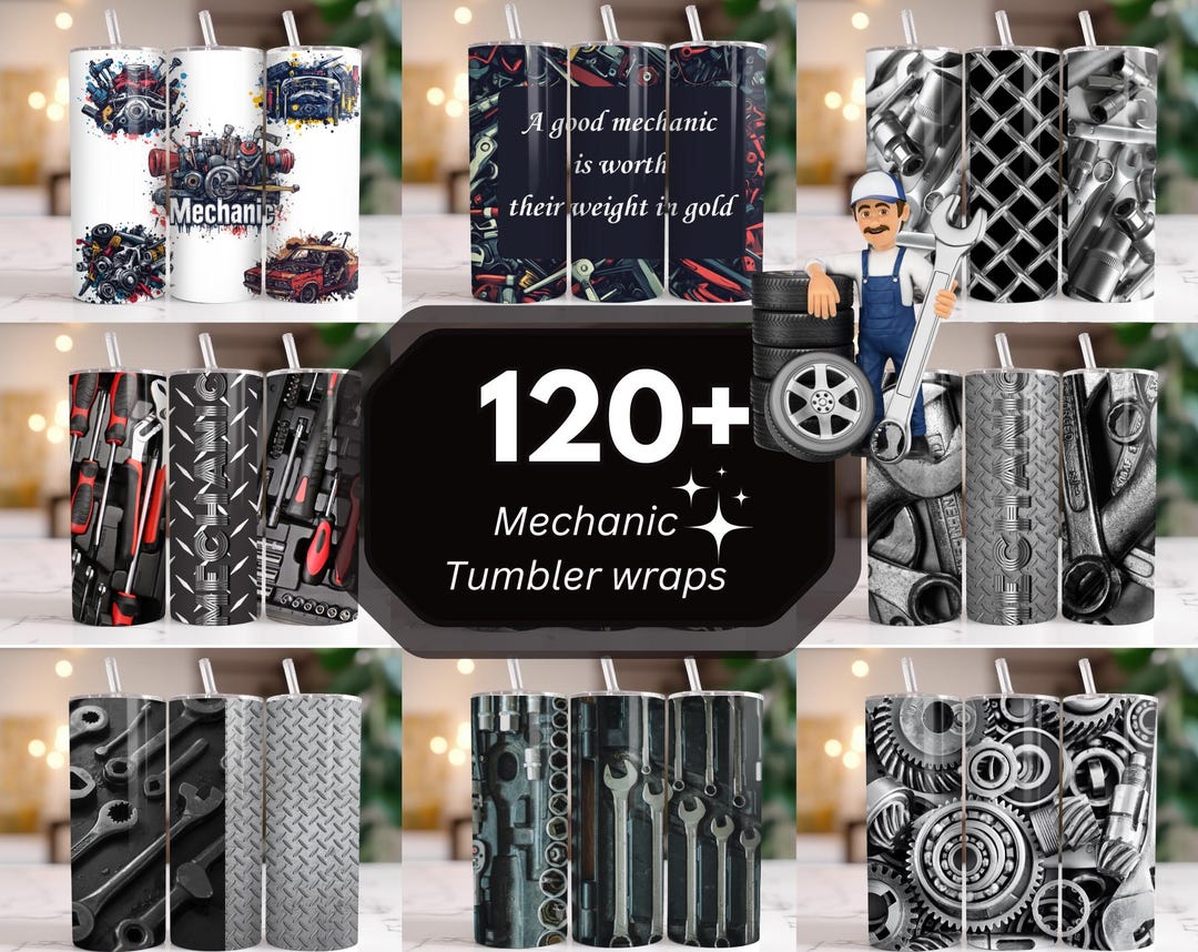 120+ Mechanic Tumbler Wrap, 20oz Mechanic Sublimation Designs, I'm a ...