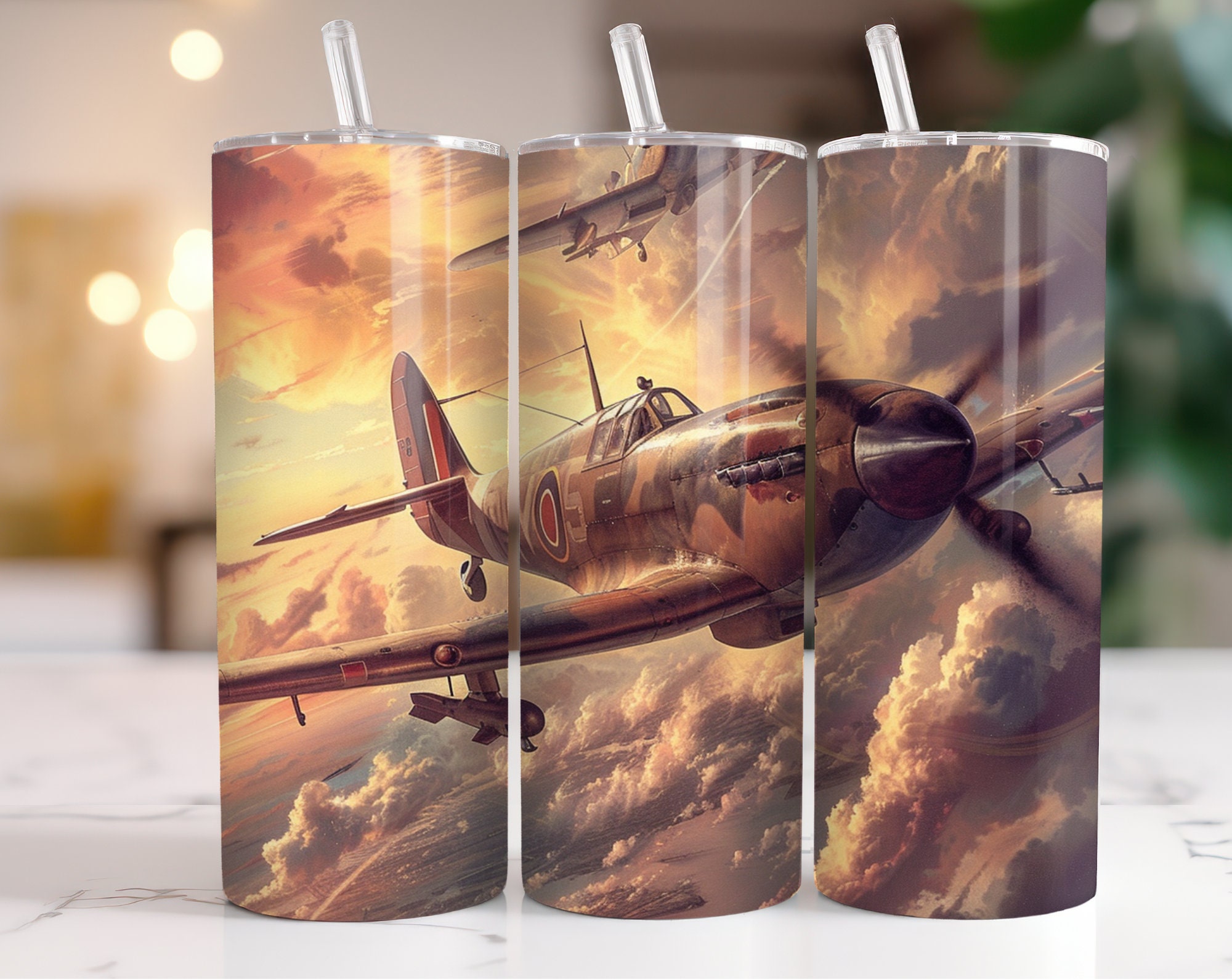 Airplane Tumbler Wrap Pilot 20oz Skinny Tumbler Sublimation Design ...