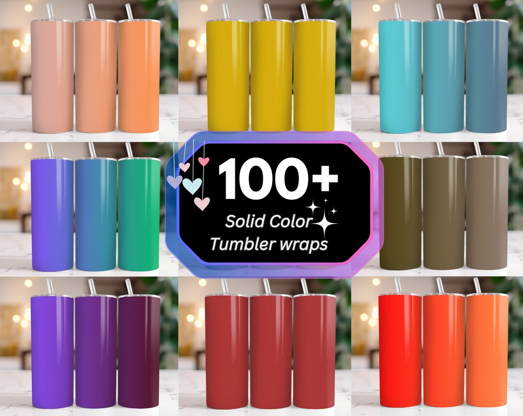 100+ Solid Color Tumbler Wrap, 20oz Solid Color Skinny Tumbler ...