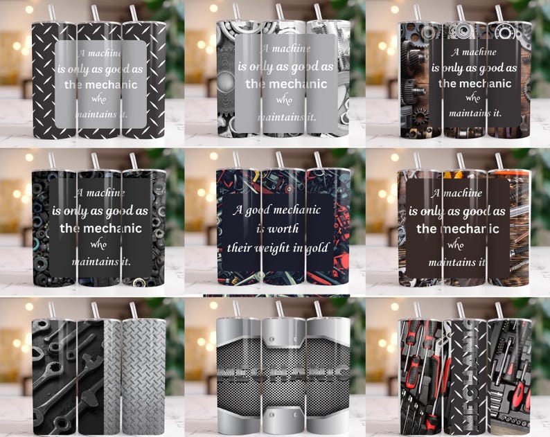 120+ Mechanic Tumbler Wrap, 20oz Mechanic Sublimation Designs, I'm a ...