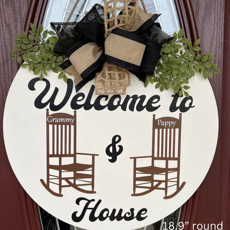 Rocking Chair Door Sign - Etsy