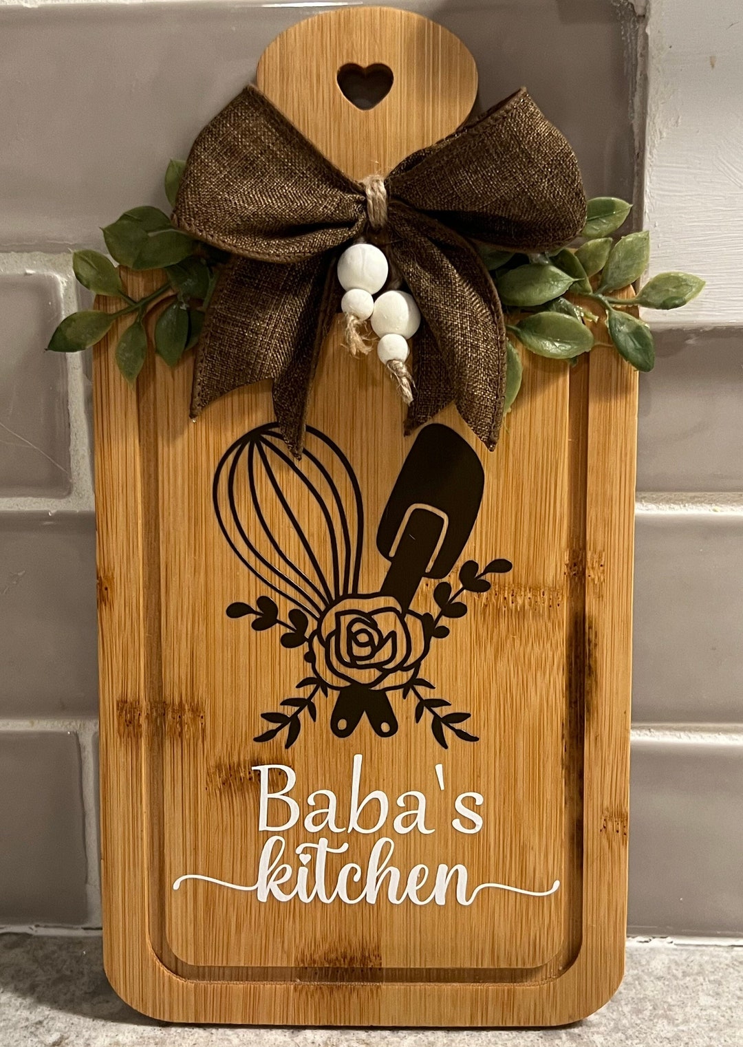 Personalized Kitchen Decor Cutting Board: Custom Name Home Decor - Etsy