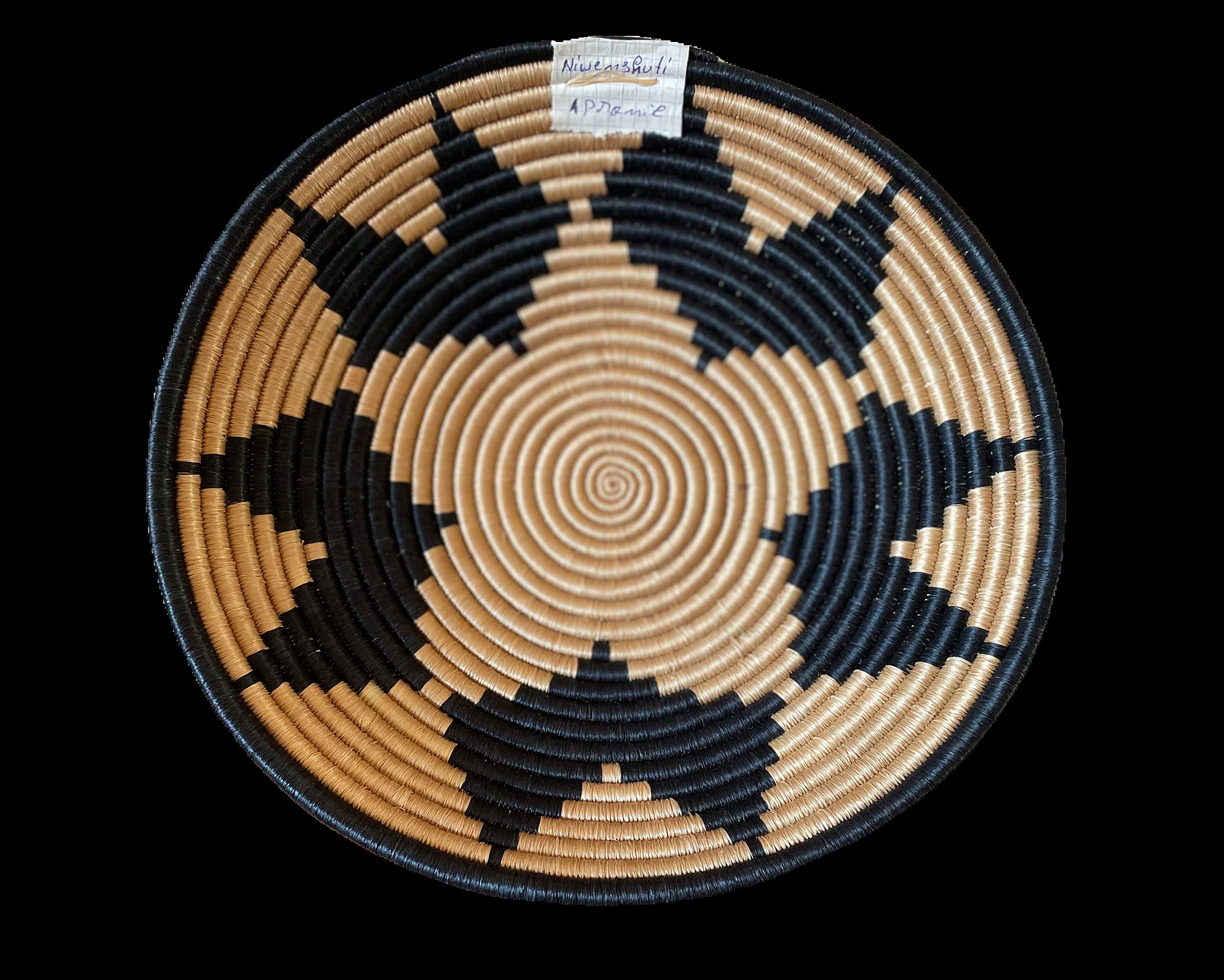 African Wall Basket, Rwanda Basket, Woven Bowl, Natural Sisal Fiber ...