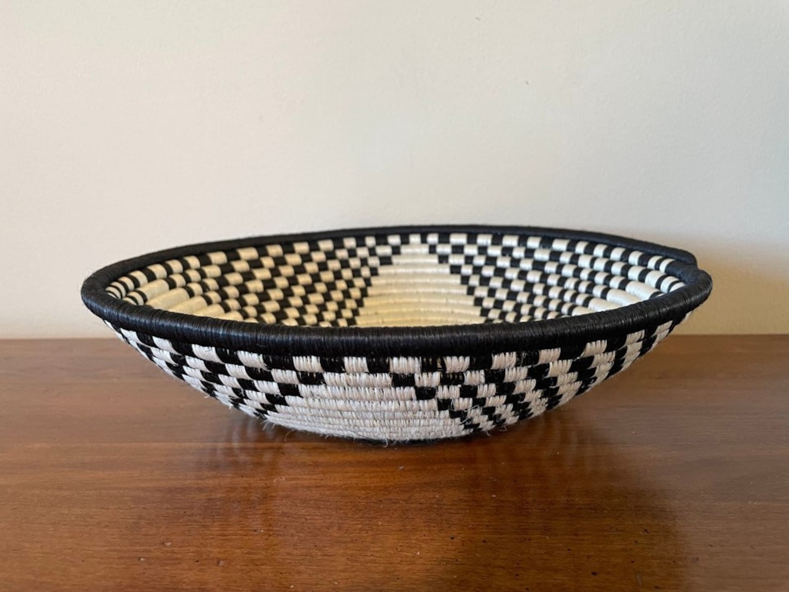 African Wall Basket, Rwanda Basket, Woven Bowl, Natural Sisal Fiber ...