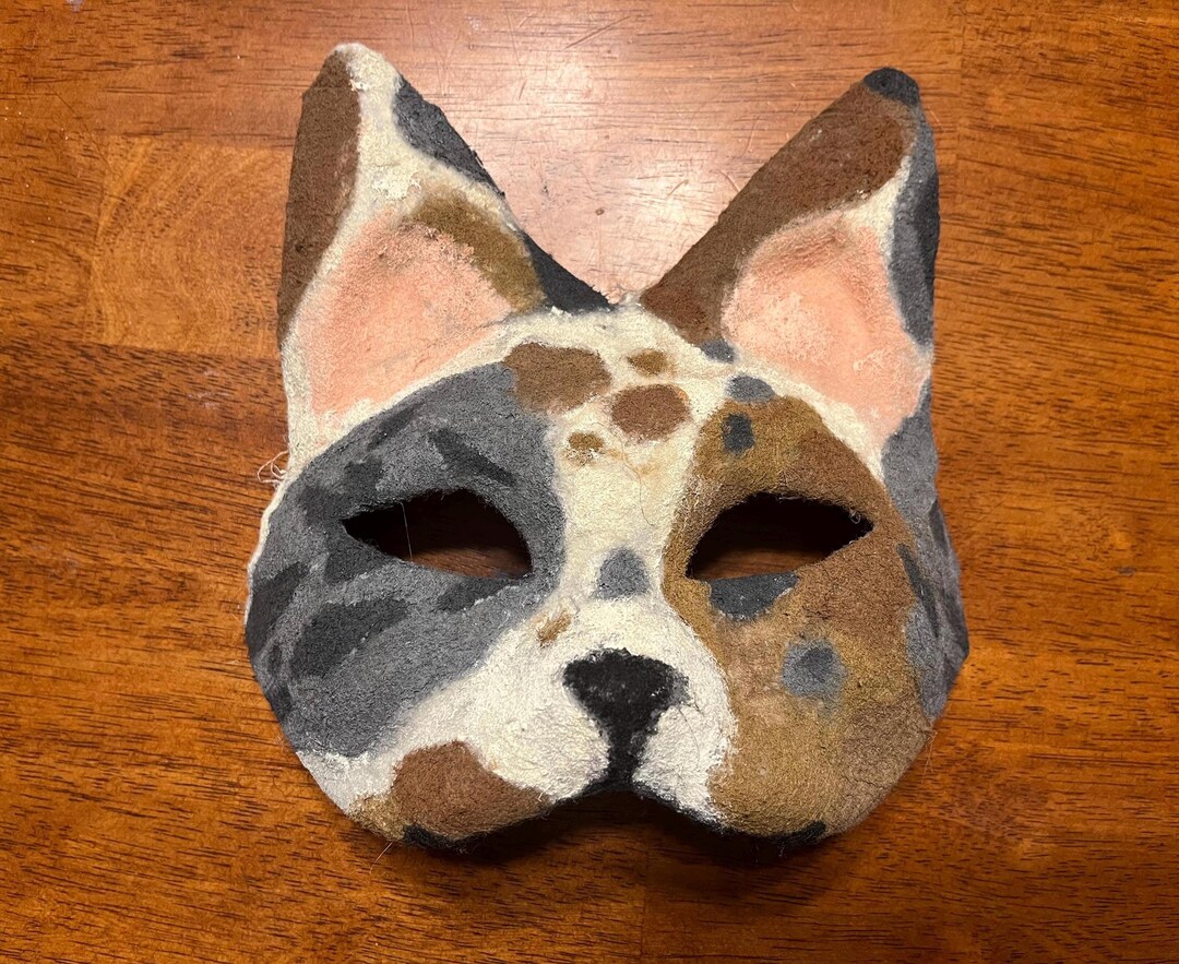 Dilute Calico Mask. Therian, Masquerade, Costume, Fun. Fuzzy, Furry and ...