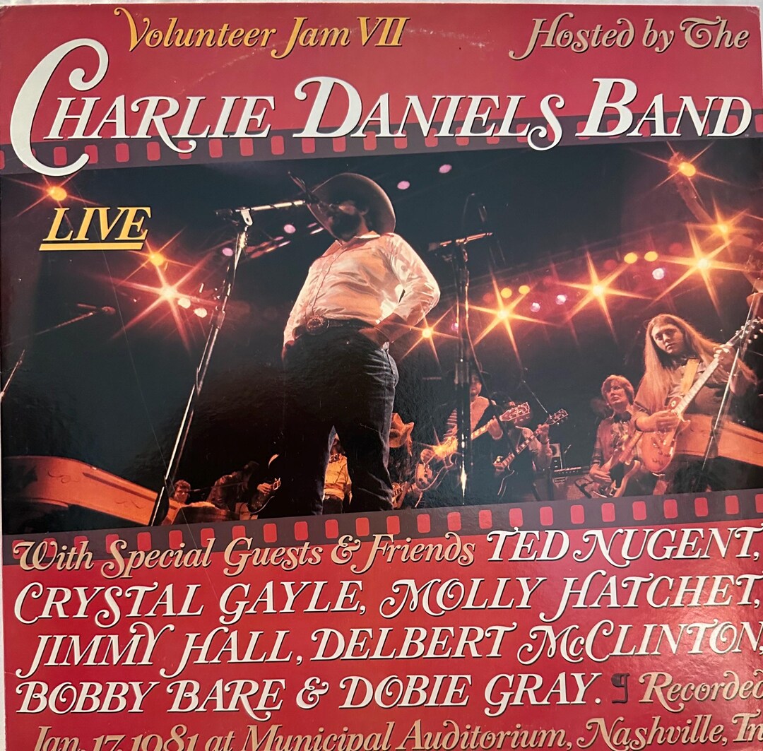 The Charlie Daniels Band Volunteer Jam VII Live Vinyl Album/record, CBS Records, 1981, AL 37178 ...