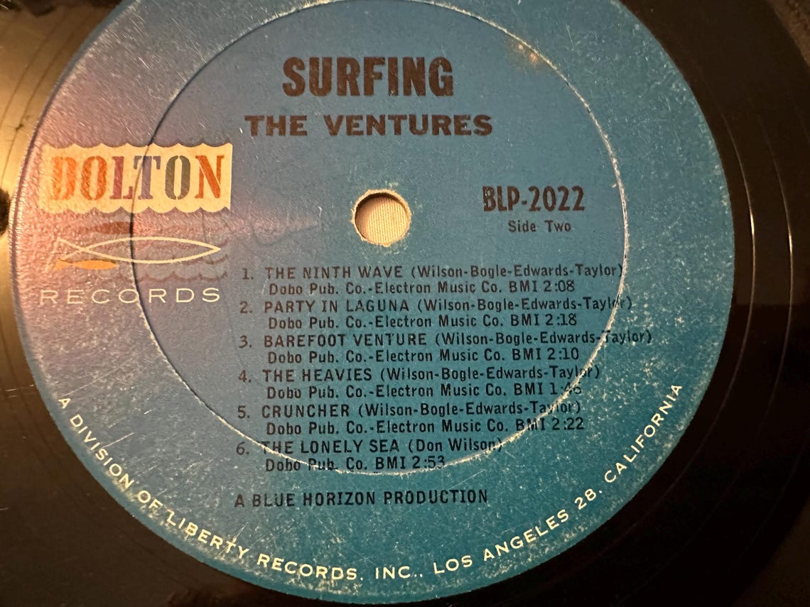 The Ventures, Surfing, Vinyl Album/record, Dolton Records, BLP 2023 - Etsy
