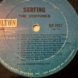 The Ventures, Surfing, Vinyl Album/record, Dolton Records, BLP 2023 - Etsy