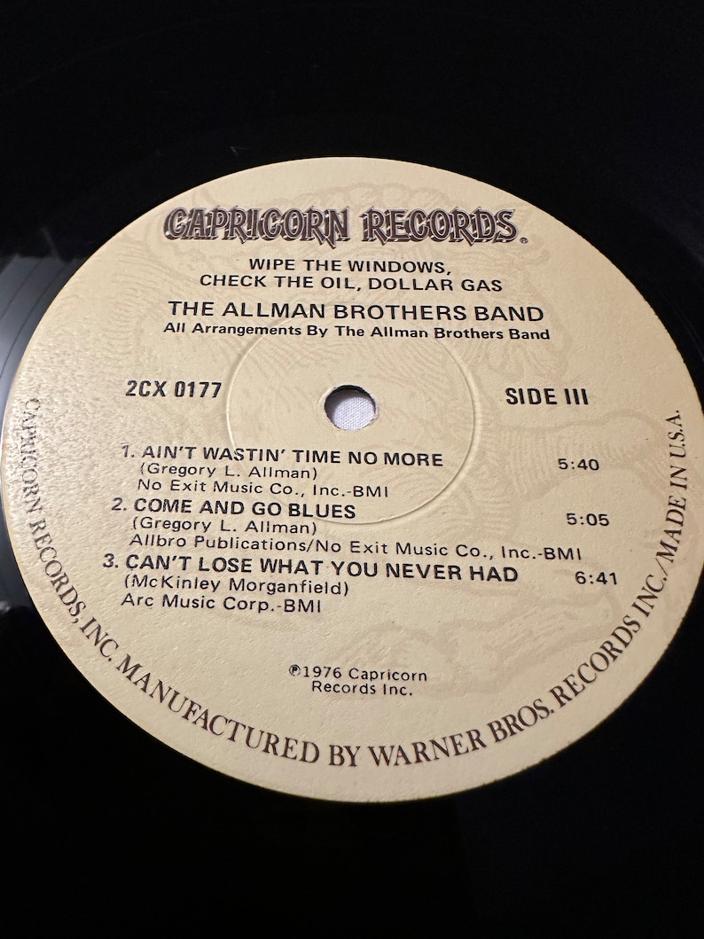 The Allman Brothers, Wipe the Windows Check the Oil, Double Album ...