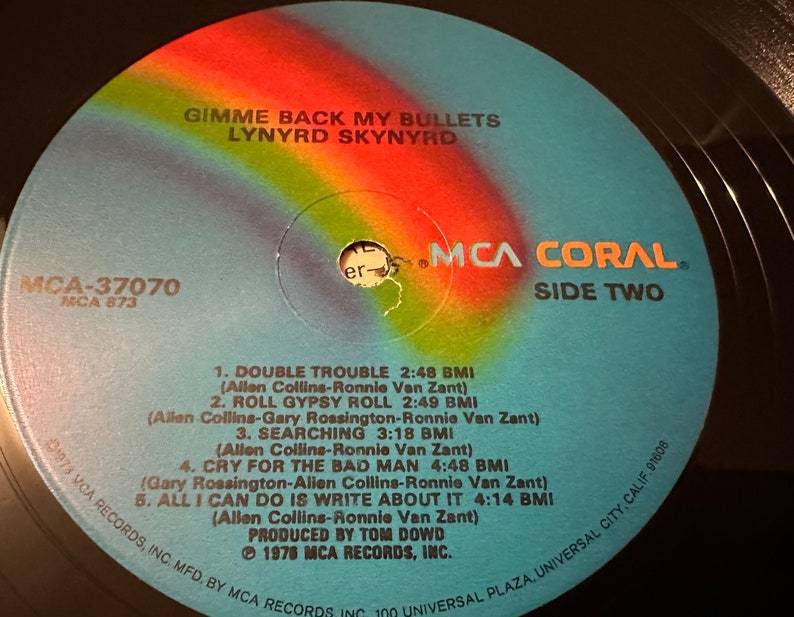 Lynyrd Skynyrd, Give Me Back My Bullets, Vinyl Album/record, MCA ...