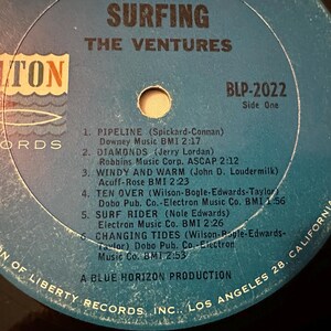 The Ventures, Surfing, Vinyl Album/record, Dolton Records, BLP 2023 - Etsy