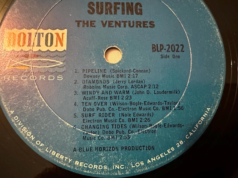 The Ventures, Surfing, Vinyl Album/record, Dolton Records, BLP 2023 - Etsy