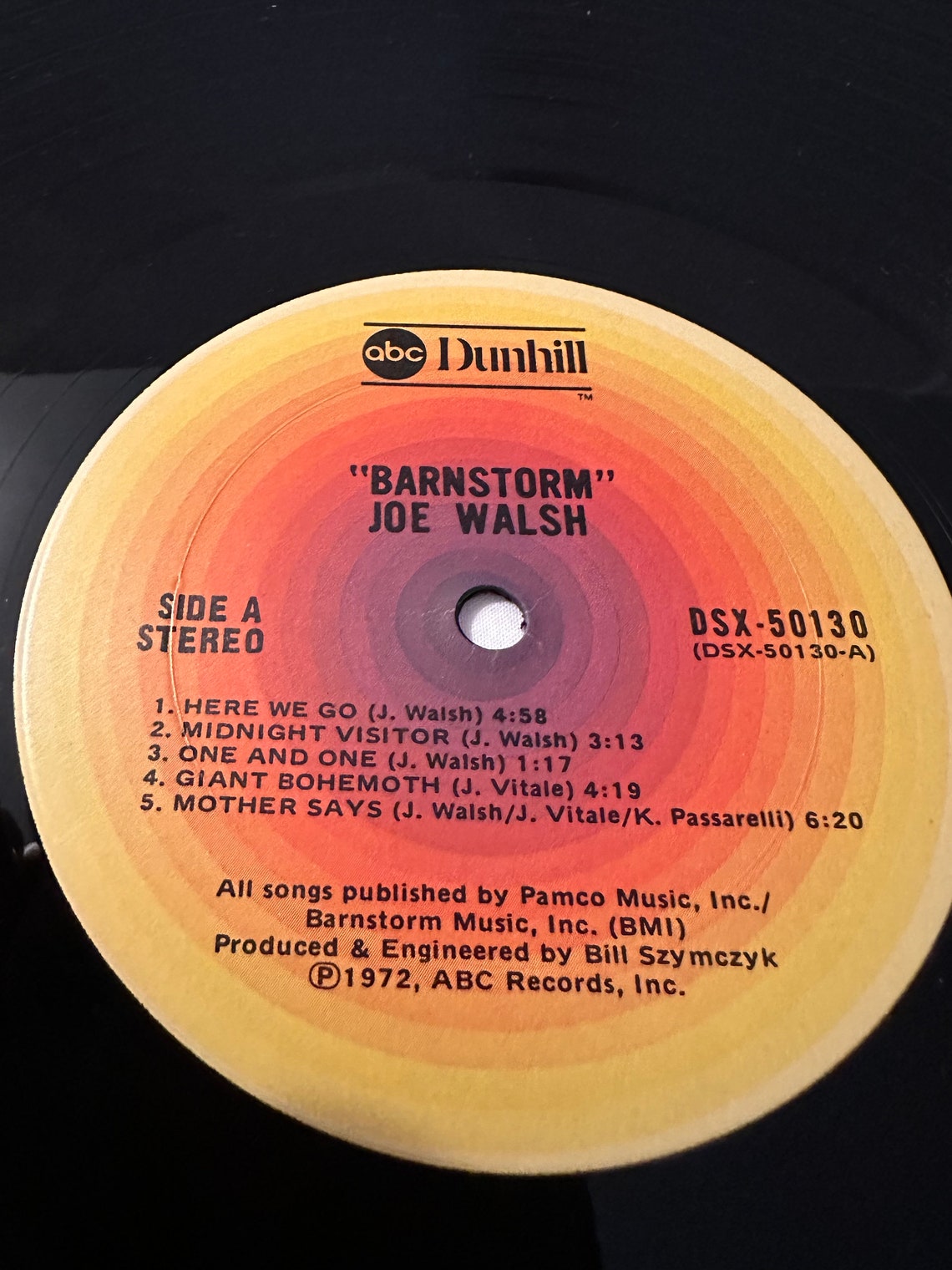 Joe Walsh, Barnstorm, Vinyl Album/record, CBS Records 1972, DSX 50130 ...