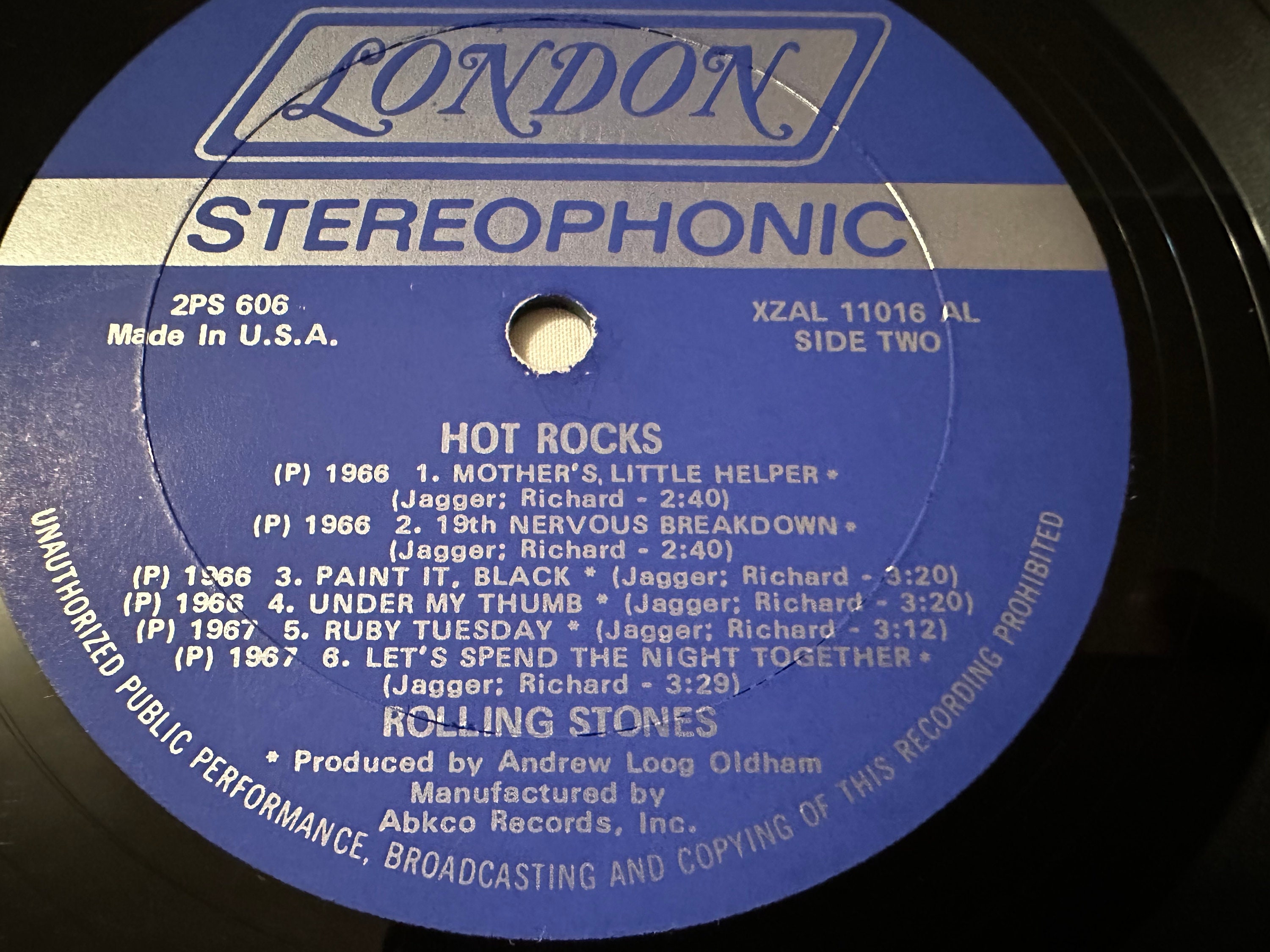 Rolling Stones ,hot Rocks 1964-1971, Double Album, XZ-AL11015AL, Abkco ...
