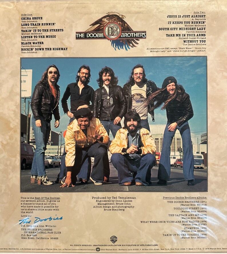 The Doobie Brothers,the Best of the Doobie Brothers, Vinyl Album/lp ...