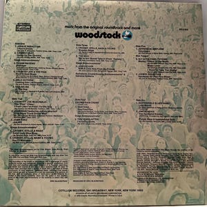 Vintage Woodstock Soundtrack, 3 Vinyl Album/record Set,various Artists ...
