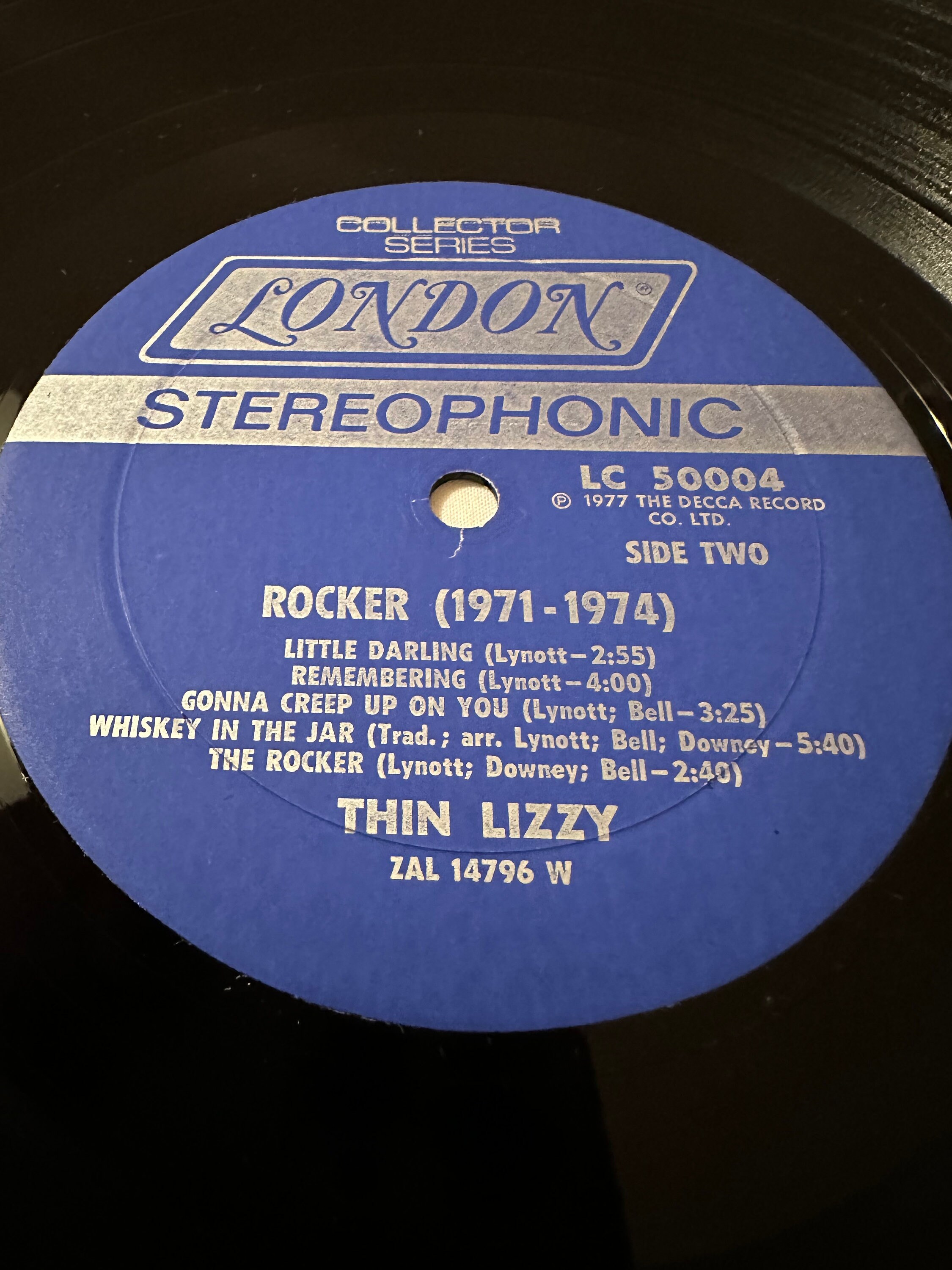 Thin Lizzy, Rocker, 1971-1974, Vinyl Record/album, LC 50004, Stereophonic Records 1977 - Etsy