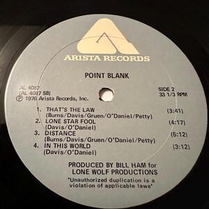 Point Blank, Self Titled Vinyl Album/record, Arista Records, 1976, AL ...