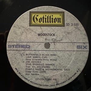Vintage Woodstock Soundtrack, 3 Vinyl Album/record Set,various Artists ...