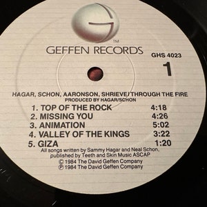 HSAS, Hagar/schon/aaronson/shrieve, Through the Fire, Vinyl Album ...