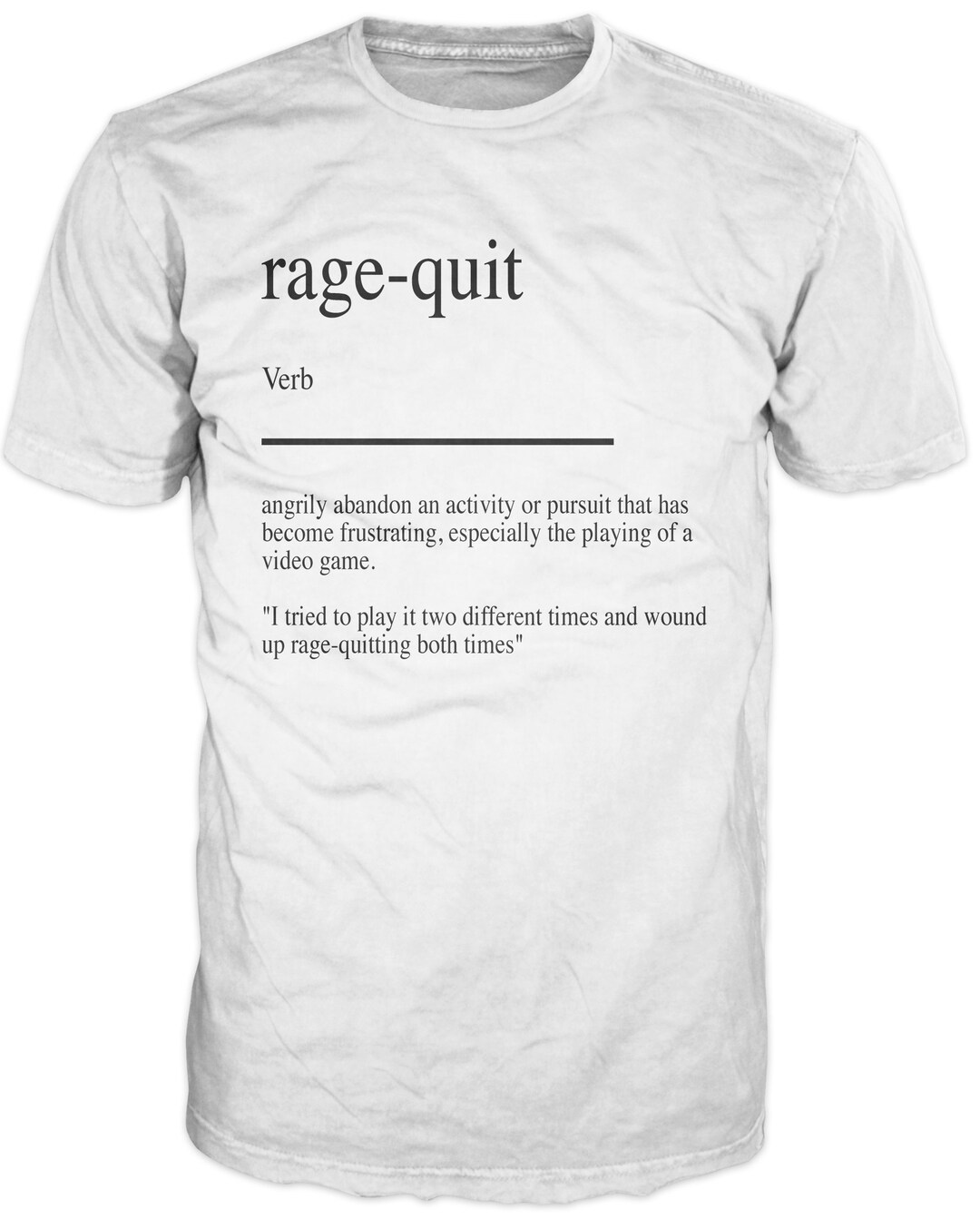 Rage Quit Definition T-shirt - Etsy