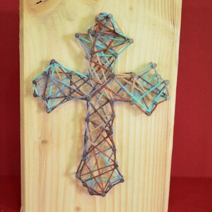 String Art Cross Decoration - Etsy