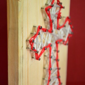 String Art Cross Decoration - Etsy