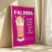 Falooda Art Print: Modern Indian Dessert Poster (digital Download) - Etsy